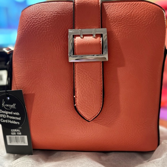 K. Carroll | Bags | K Carroll Laurie Crossbody Coral Purse New | Poshmark